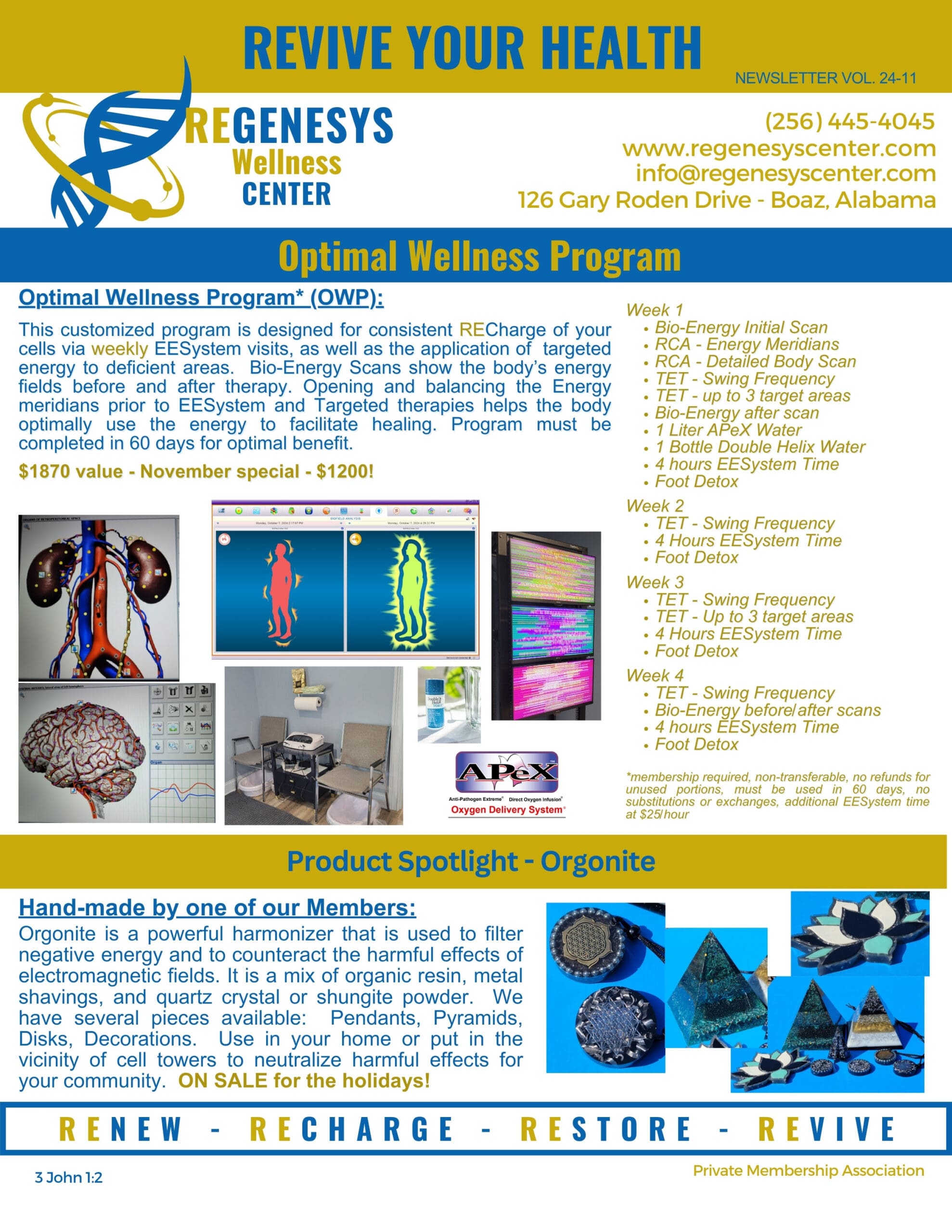 Newsletters | ReGenesys Wellness Center